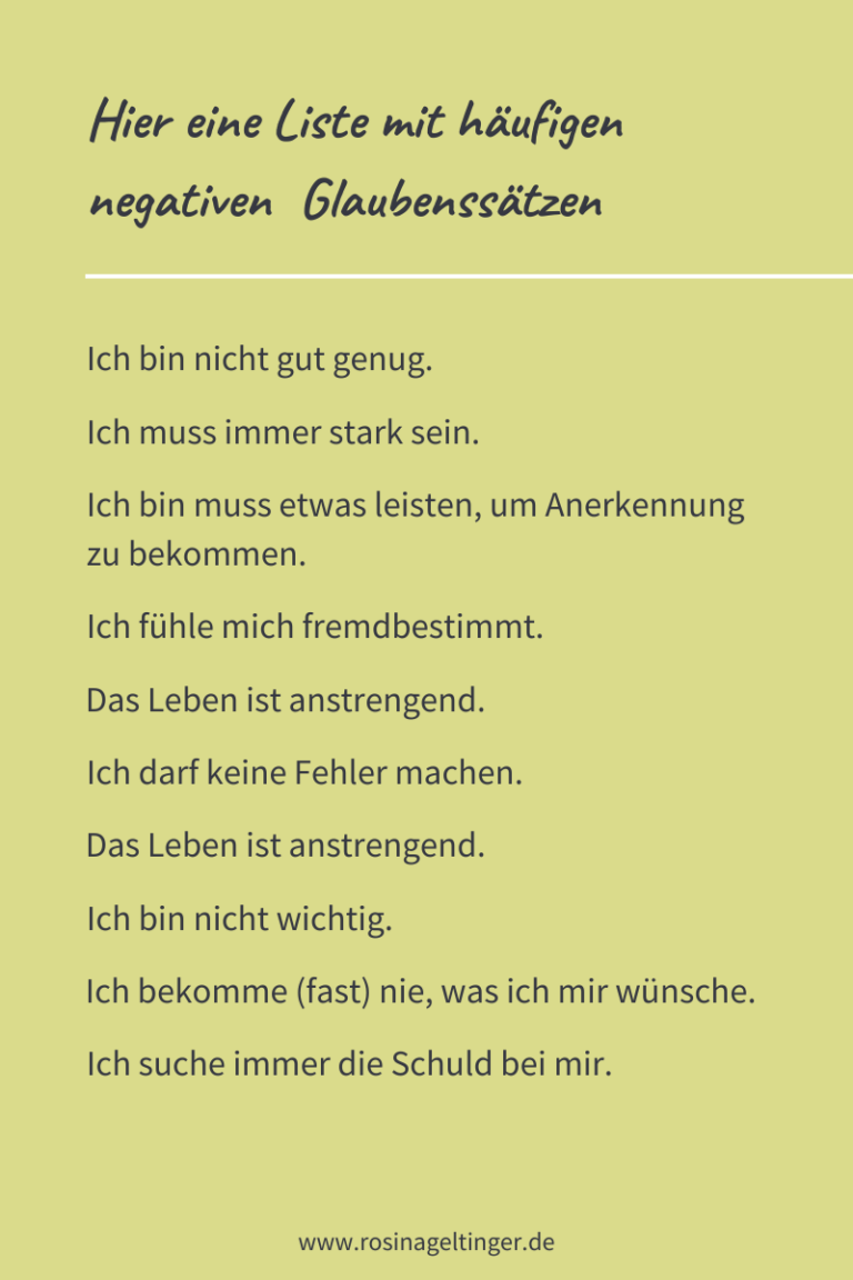 Glaubenssätze erkennen & loslassen – Schritt-für-Schritt-Anleitung